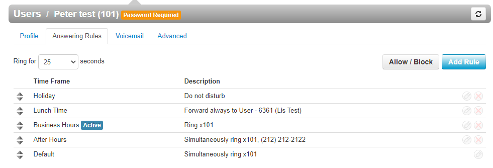 Answering Rules | Birns / Dynalink Knowledge Base